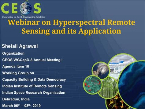 Ppt Hyperspectral Remote Sensing Webinar Applications And Techniques
