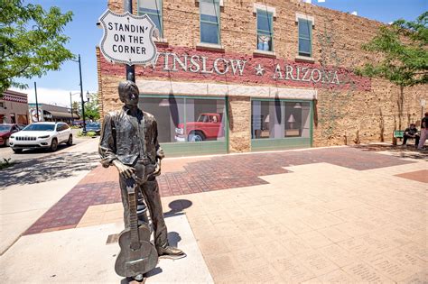 Meteor Crater In Winslow Arizona Route 66 Road Map