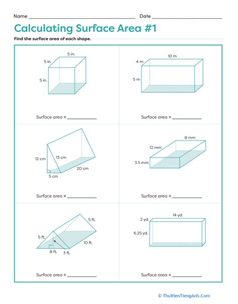 Calculating Surface Area Thư Viện Tiếng Anh