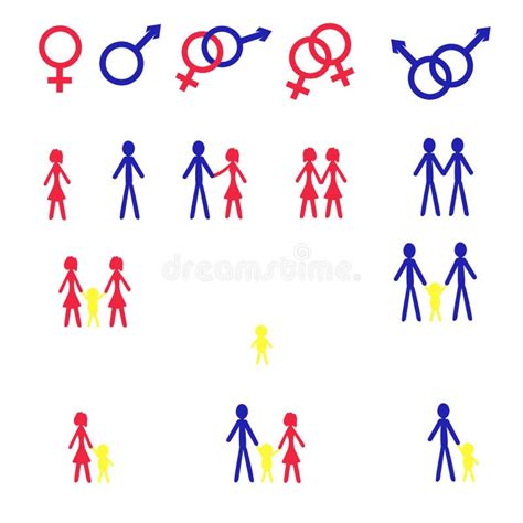 Sex Symbole Vektor Abbildung Illustration Von Familie 65619464