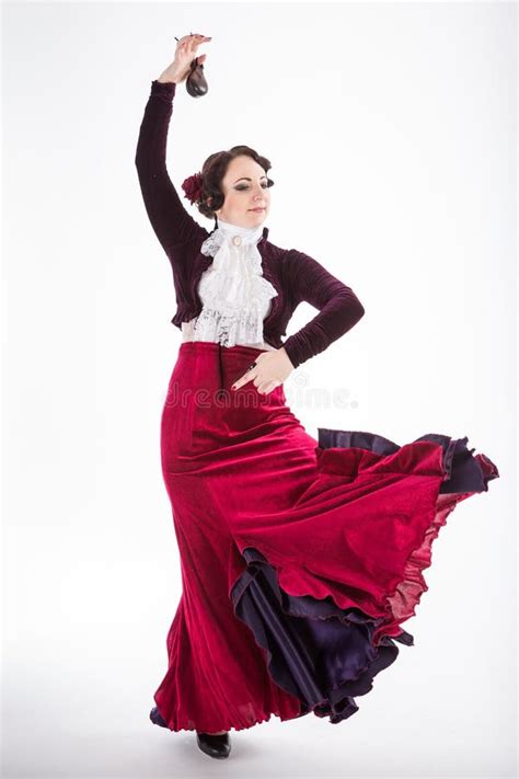 Female Spanish Flamenco Dancer Stock Image Image Of Dancer Expression 43556595