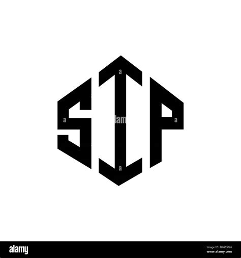 SIP Letter Logo Design With Polygon Shape SIP Polygon And Cube Shape Logo Design SIP Hexagon