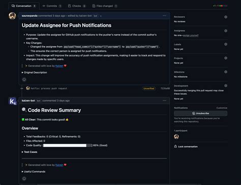 kaizen bot · github marketplace · github