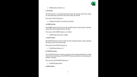 Advanced Excel Formulas Youtube
