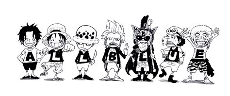 One Piece Black And White