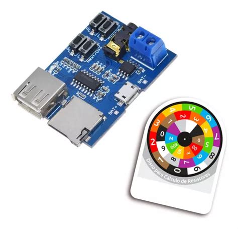 Módulo Decodificador Amplificador De Áudio Mp Para Arduino Parcelamento sem juros