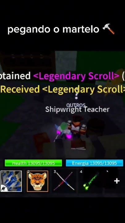 Pegando O Martelo No Blox Fruits Bloxfruits Bloxfruts Roblox Youtube
