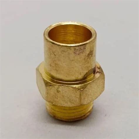 Male Compressor Pipe Fitting Brass Threaded Insert For Industrial