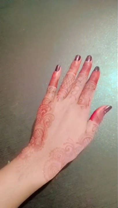 Simple Mahendi Design 🙂 Short Video Viral Video Cute Gunjan