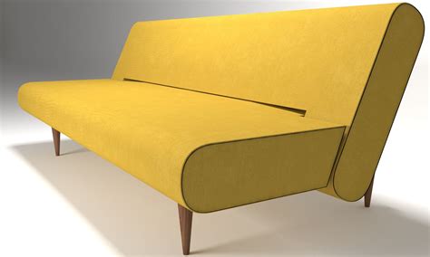 푹신한 소파 베드 혁신 3d 모델 20 Max Fbx Free3d