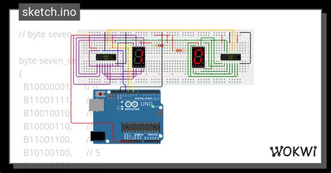 Shift Register Countdown Pixiter7 Wokwi Esp32 Stm32 Arduino Simulator
