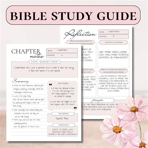 Bible Study Summary Template Bible Study Guide Template