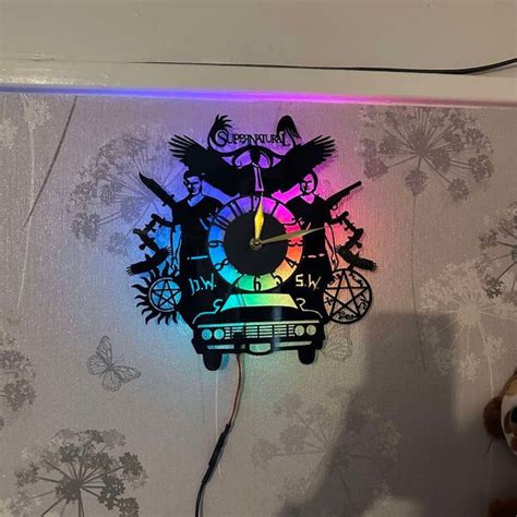 Lilo Stitch Clock Lilo Stitch T Etsy