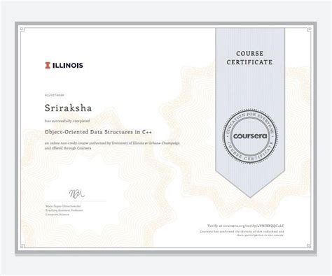 Sriraksha Nayak On Linkedin Successfully Completed The Course Object Oriented Data