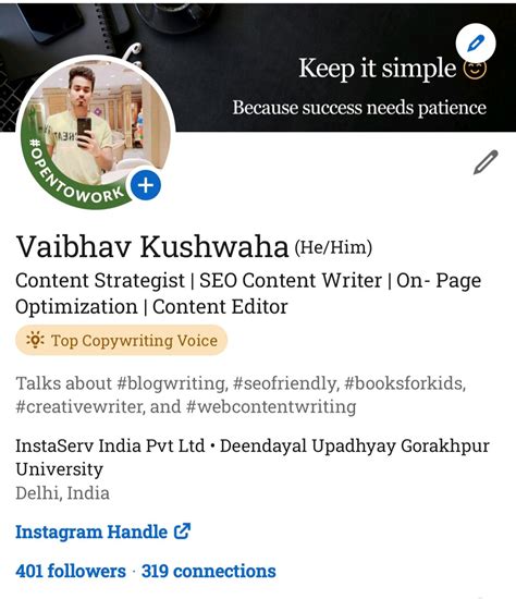 vaibhav kushwaha on linkedin topvoice linkedintopvoice copywriting