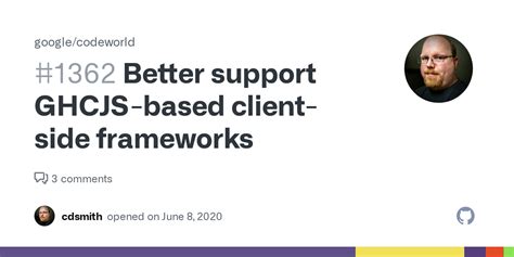 better support ghcjs based client side frameworks · issue 1362