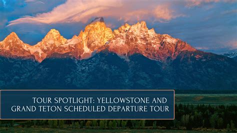 Tour Spotlight Yellowstone And Grand Teton Scheduled Departure Tour
