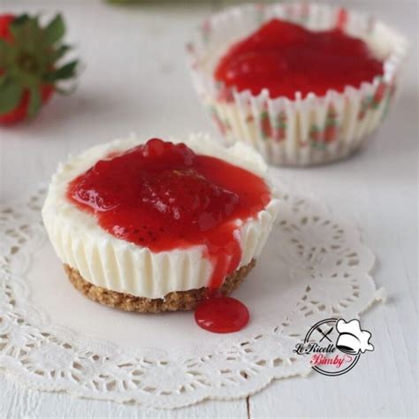 Mini Cheesecake Alle Fragole Bimby Tortine Cremose Le Ricette Bimby