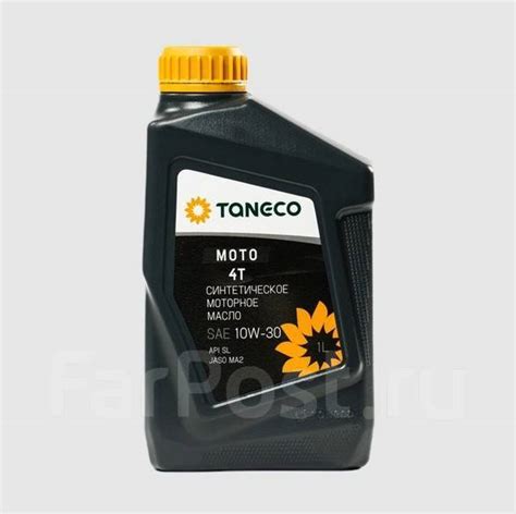 Масло Taneco моторное MOTO 4T 10W-30 SN, MA2 1л. Taneco, 1,00 л. SN ...