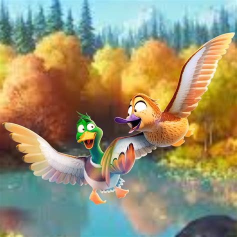 Mack Mallard And Pam Mallard Flying By Pameliatheduck On Deviantart