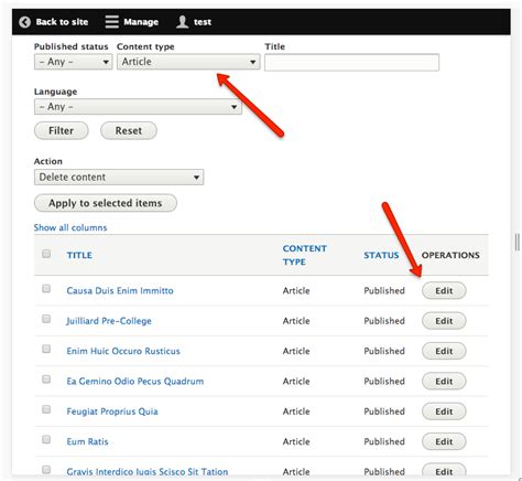 if a content type that is subject to workbench access is not assigned