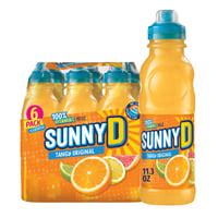Sunnyd Sunnyd Tangy Original Orange Juice Drinks 6 Count 113 Fl