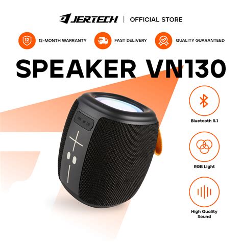 Jertech Vn130 High Fidelity Portable Bluetooth Speaker Shopee Malaysia