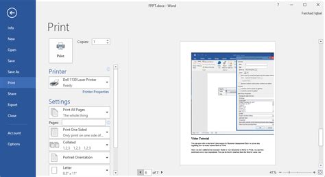 5 Printing Tips For Word Documents