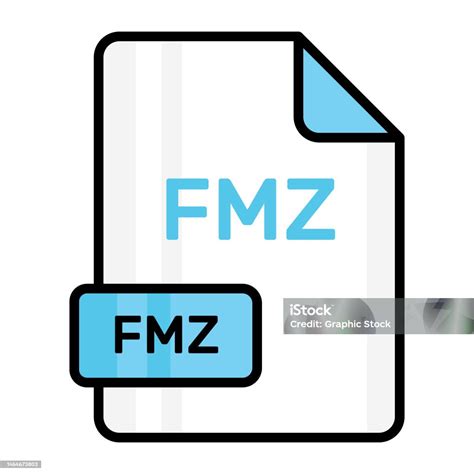 An Amazing Vector Icon Of Fmz File Editable Design Stock Illustration