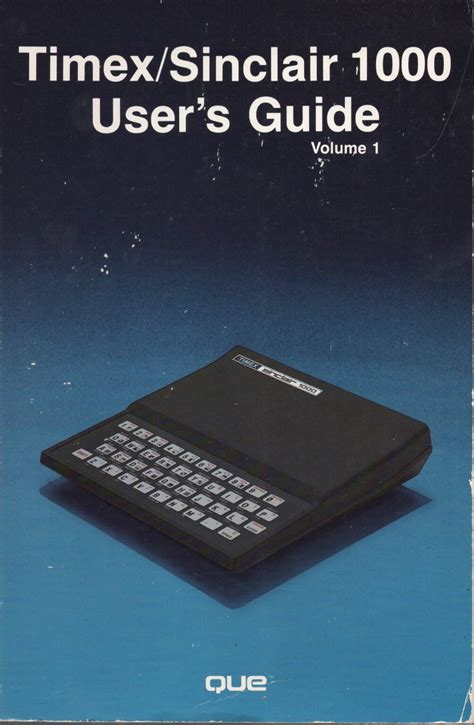 Timexsinclair 1000 Users Guide Volume 1 Andertone Industries