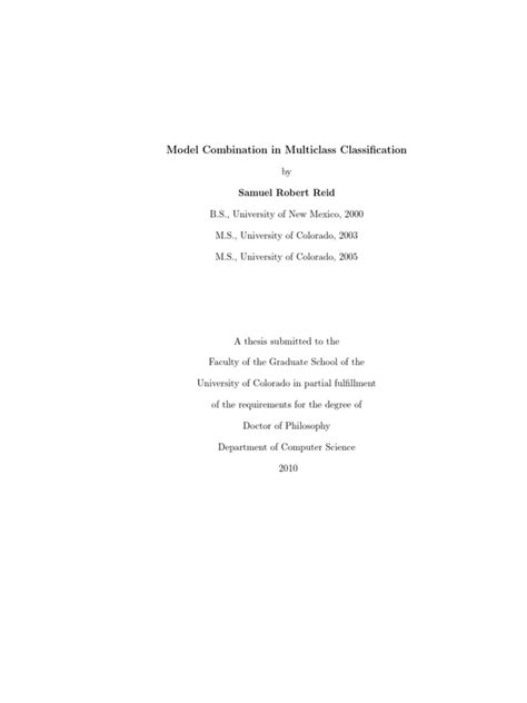 model combination in multiclass classification pdf statistical