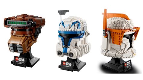 These STAR WARS LEGO Helmets Celebrate CLONE WARS And RETURN OF THE