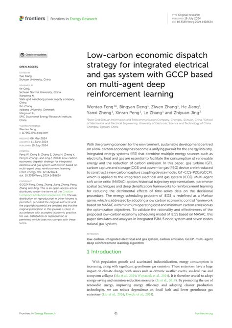 Pdf Low Carbon Economic Dispatch Strategy For Integrated Electrical