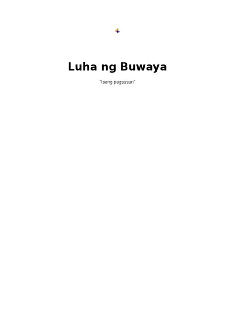 Luha Ng Buwaya Pdf