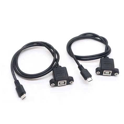 USB Type B Panel Mount Cable China Supplier USB Type B Lock Screw Cable China Manufacturer USB