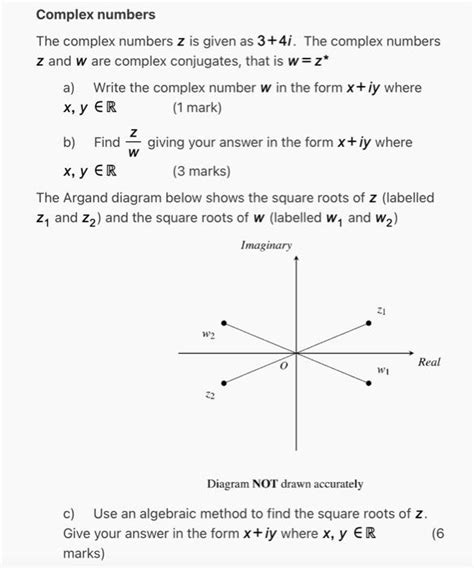 Solved Complex numbers The complex numbers z is given as | Chegg.com