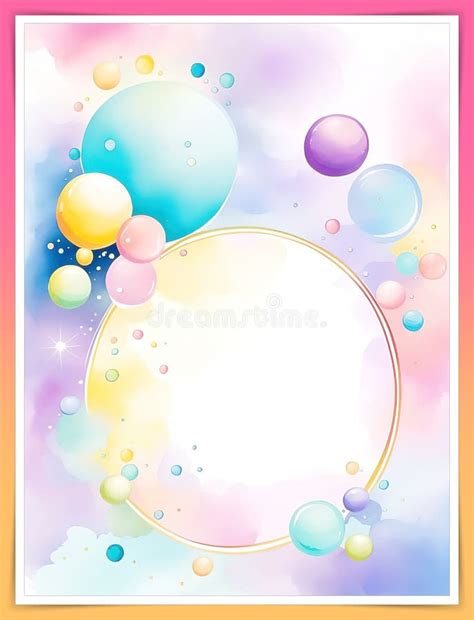 Bubbles And Bokeh Effect Theme For Invitation Greeting Card And Celebration Message Stock