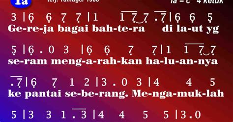 Lirik Dan Not Nkb 111 Gereja Bagai Bahtera