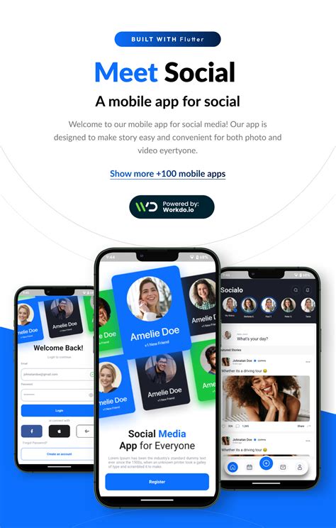 Social Flutter App Template Flutter 20 Codemarket