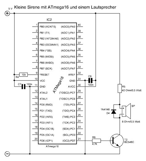 kleiner bascom avr kurs timer0 als timer codebeispiel sirene