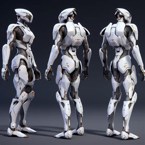 A Set Of Three Robots With The Word Robot On The Front Premium Ai