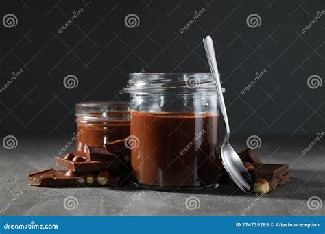 Tasty And Delicious Sweet Food Concept Chocolate Paste Stock Image