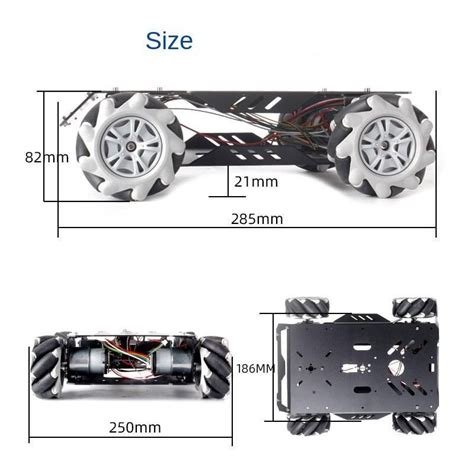 Arduino Compatible 25kg Load Rc Tank With Mecanum Wheels And Programmable Robotics Kit