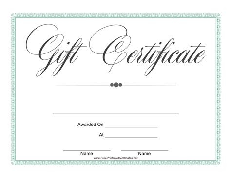 Printable T Certificates Template