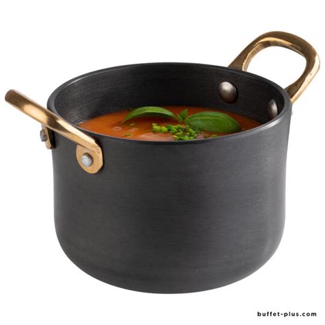 Aluminium Antrachite Small Serving Pot Serving Dishes Buffet Plus