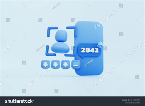Two Factor Authentication Security Concept Sms Stock Illustration