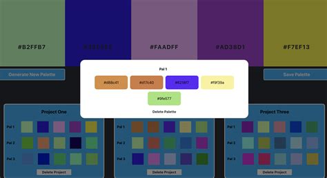 GitHub Colbyallen Palette Picker Front End