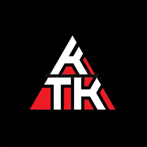 Ktk Triangle Letter Logo Design With Triangle Shape Ktk Triangle Logo