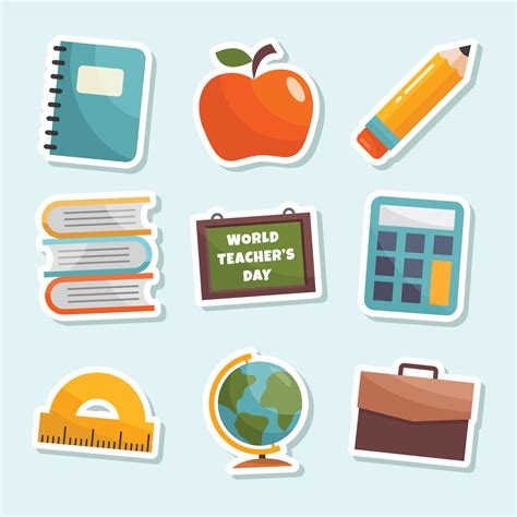Happy Teacher S Day Sticker Pack Vector Art At Vecteezy