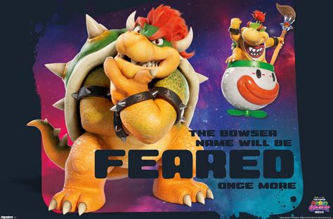 Nintendo The Super Mario Galaxy Movie 2026 Bowser And Bowser Jr Wall